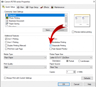 How to Print in Black and White