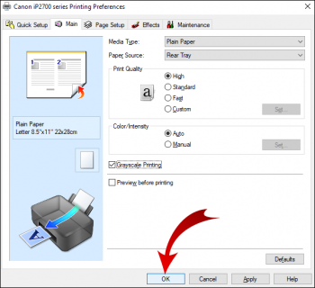 How to Print in Black and White