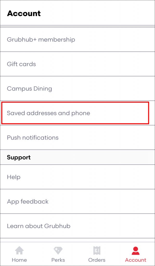 How To Change the Delivery Address in GrubHub