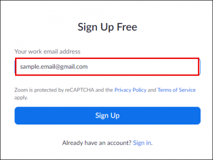 Workarounds: "You Are Not Eligible to Sign Up for Zoom at This Time"