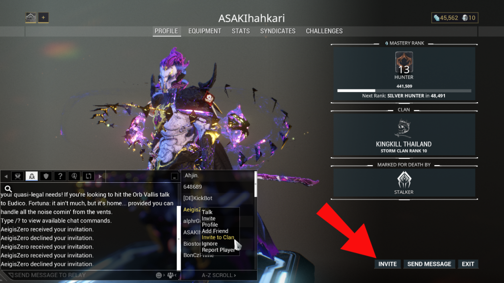 How to Join a Clan in WarFrame