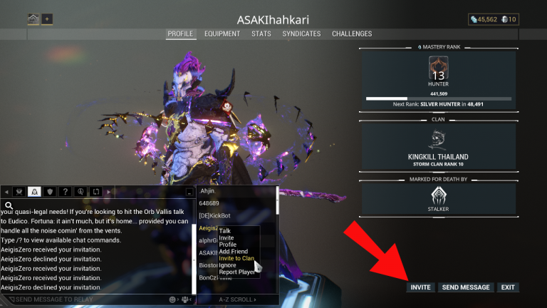 How to Join a Clan in WarFrame