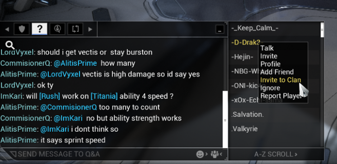 How to Join a Clan in WarFrame