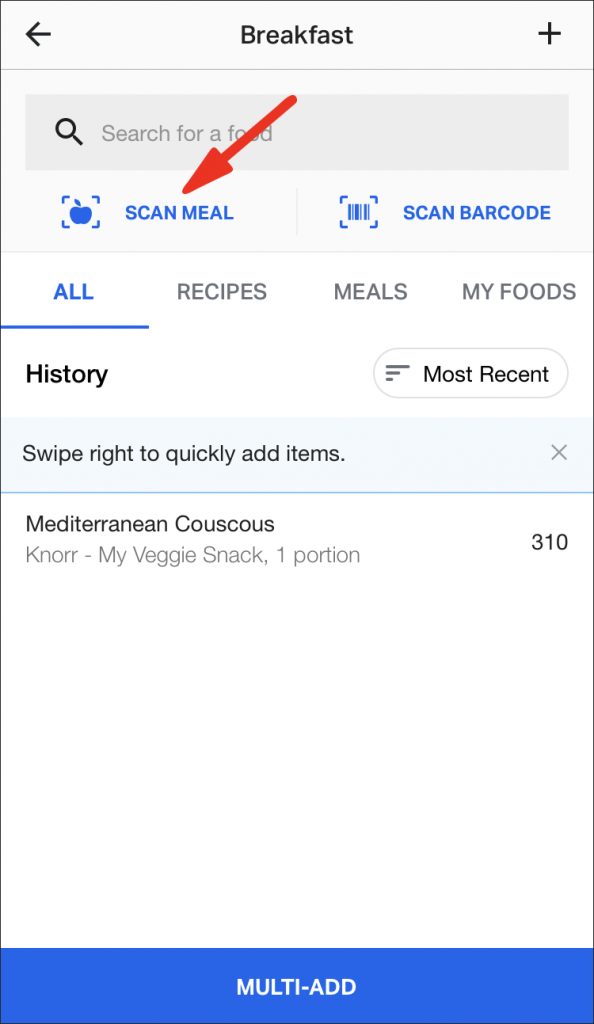 How to Scan Food in MyFitnessPal