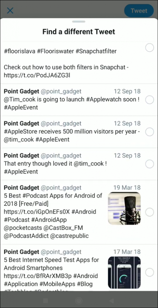 How to Add Existing Tweets to a Thread