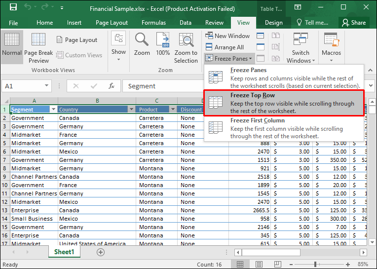 How To Freeze Multiple Rows in Excel