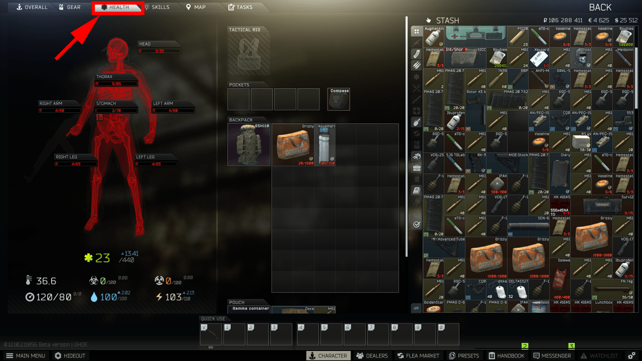 How To Heal After Raid In Escape From Tarkov