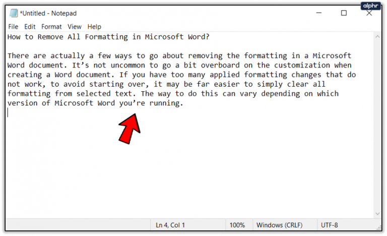 How To Remove All Formatting in Microsoft Word