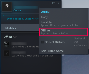 How to Appear Offline on Steam