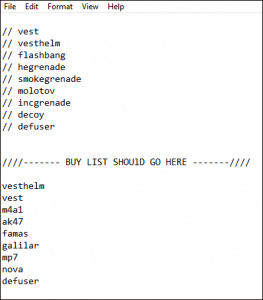 How to Create a CFG File