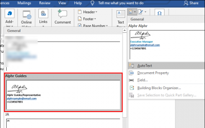 How to Insert a Signature in Microsoft Word