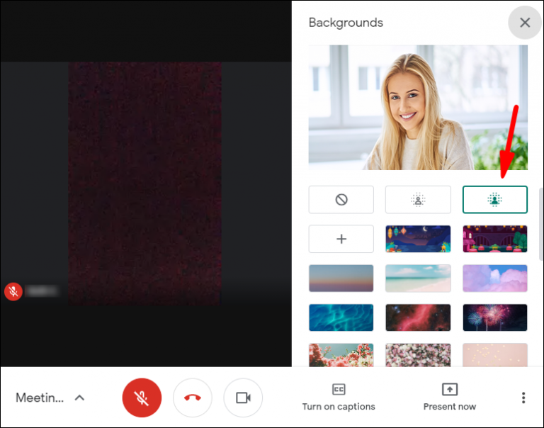 How to Blur the Background in Google Meet