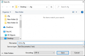 How to Create a CFG File