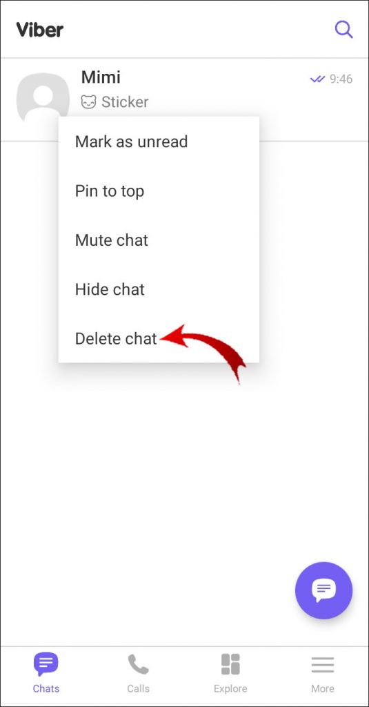 How to Delete a Contact in Viber
