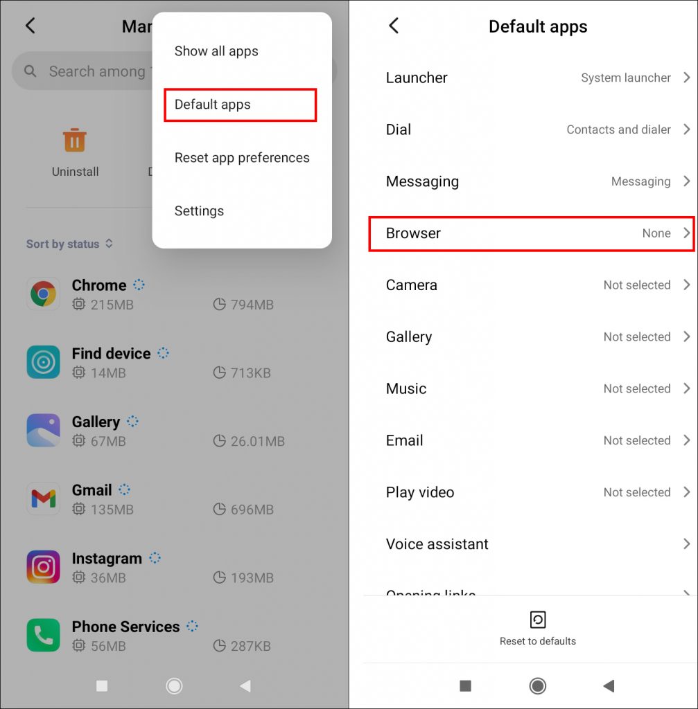 How to Change Default Browser on an MIUI