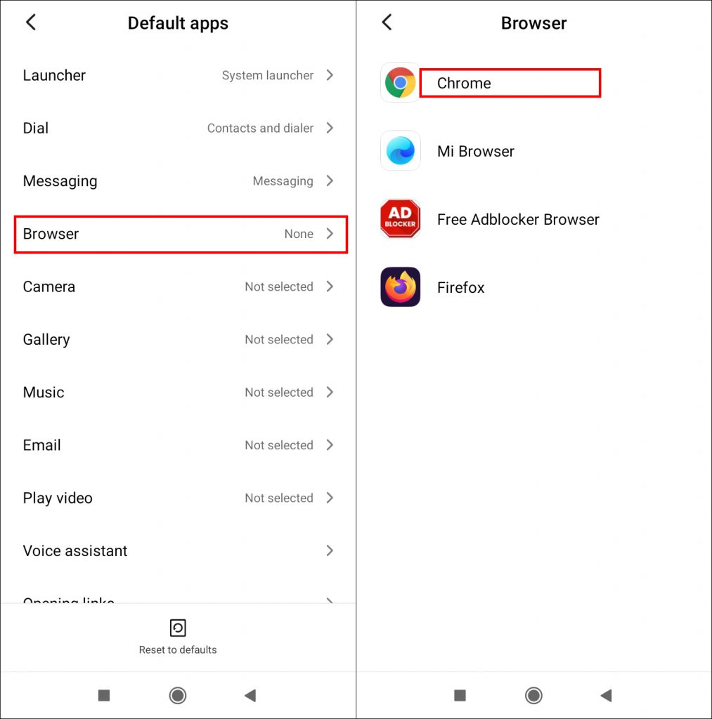 How to Change Default Browser on an MIUI