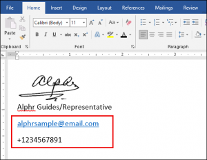 How to Insert a Signature in Microsoft Word