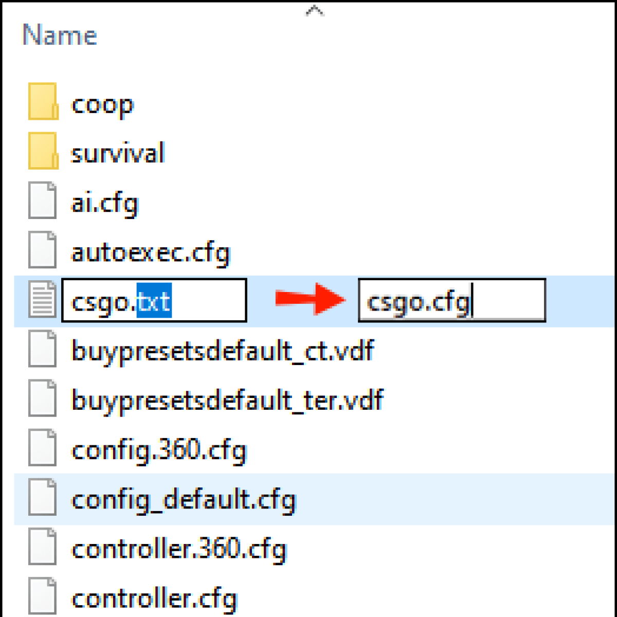 How To Create A Cfg File