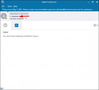 How To Set an Away Message in Skype