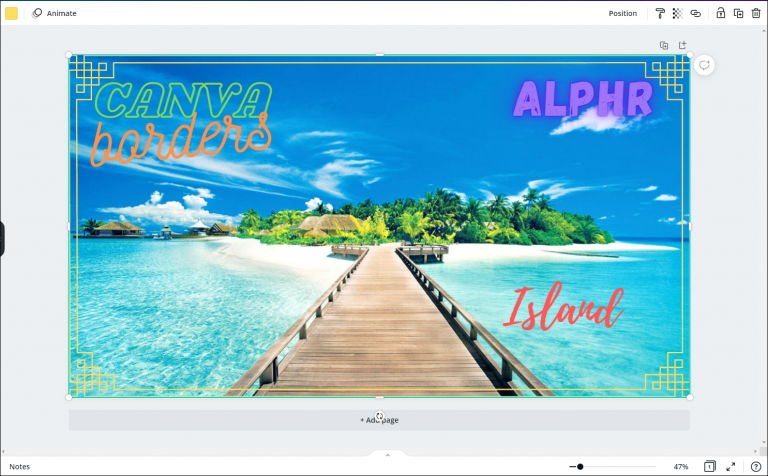 How to Add a Border in Canva