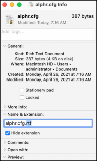 How to Create a CFG File