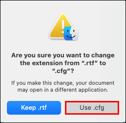How to Create a CFG File