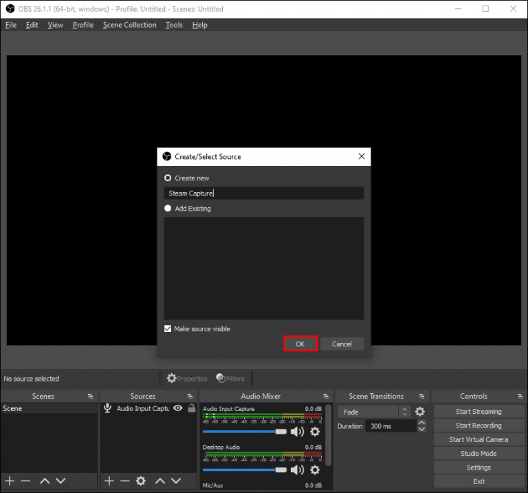 How to Record a Part of the Screen in OBS