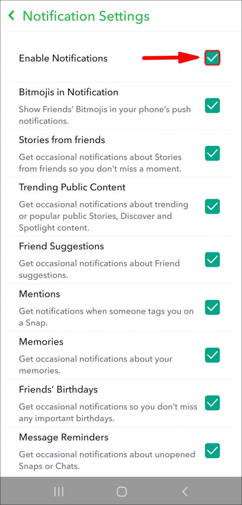 How to Enable Notifications on Snapchat