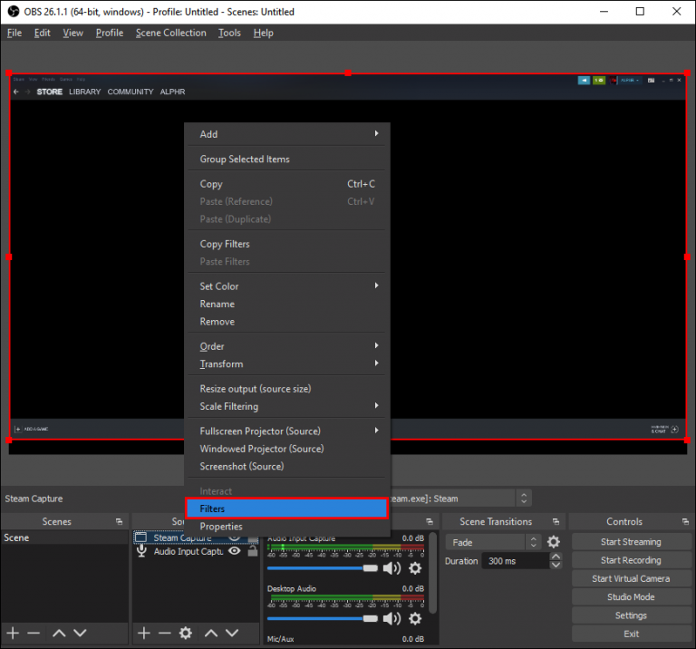 How to Record a Part of the Screen in OBS
