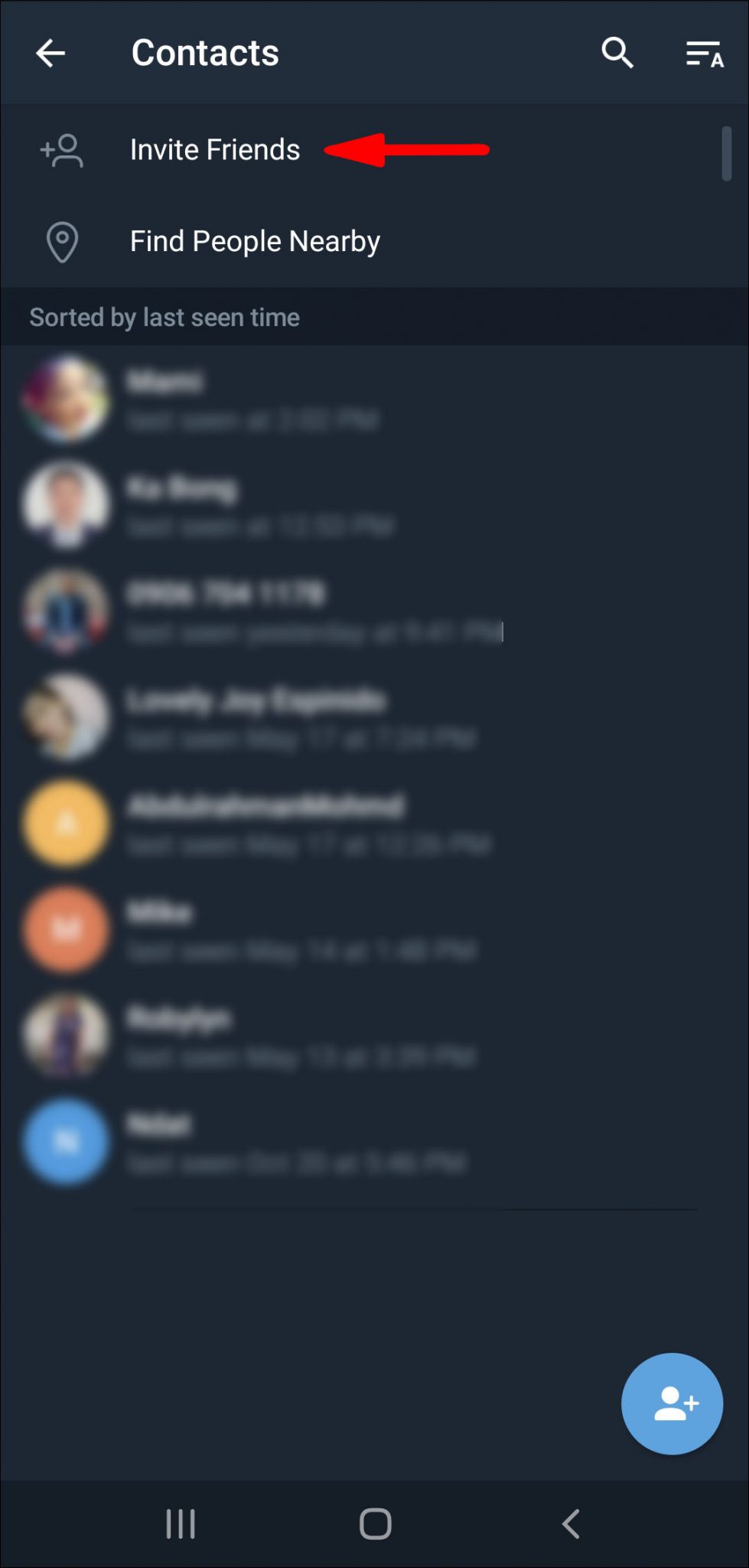 How to Add a Contact in Telegram