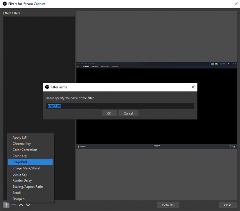 How to Record a Part of the Screen in OBS