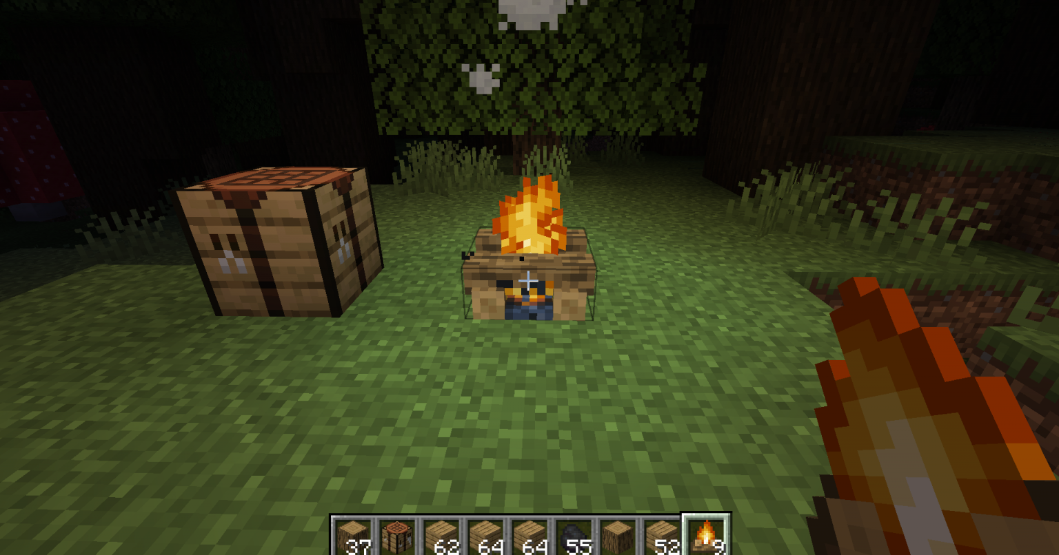 How to Make a Campfire in Minecraft?