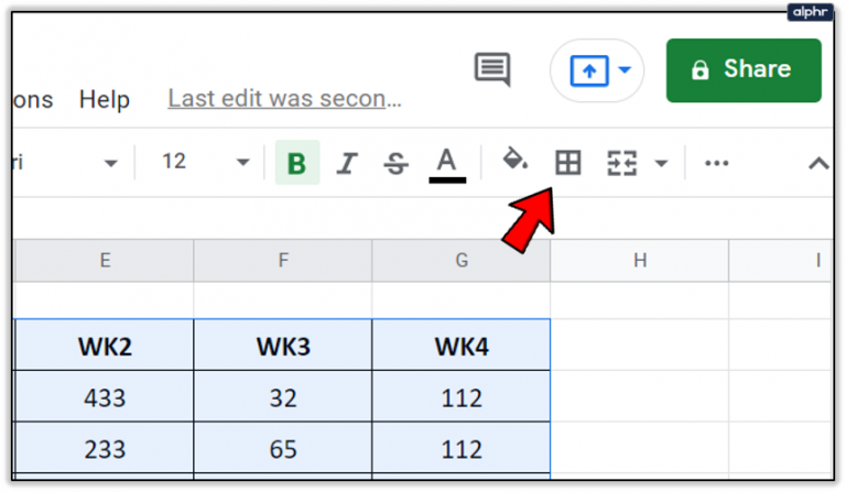 How To Increase Border Width in Google Sheets