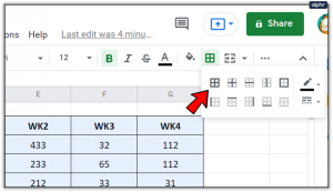How To Increase Border Width in Google Sheets