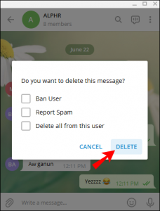 How to Delete Groups in Telegram
