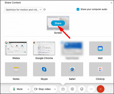 How to Share Video with Sound in Webex