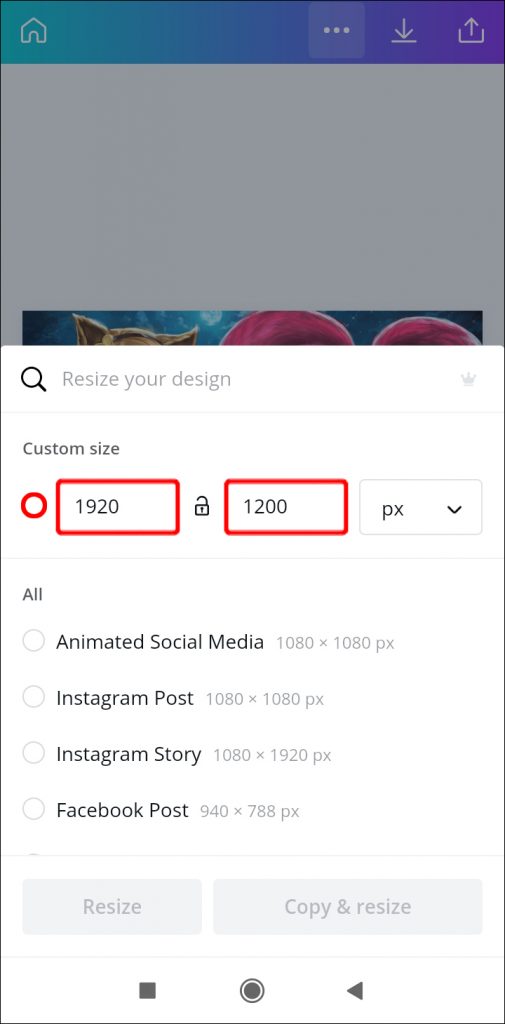 Canva - How to Change Dimensions