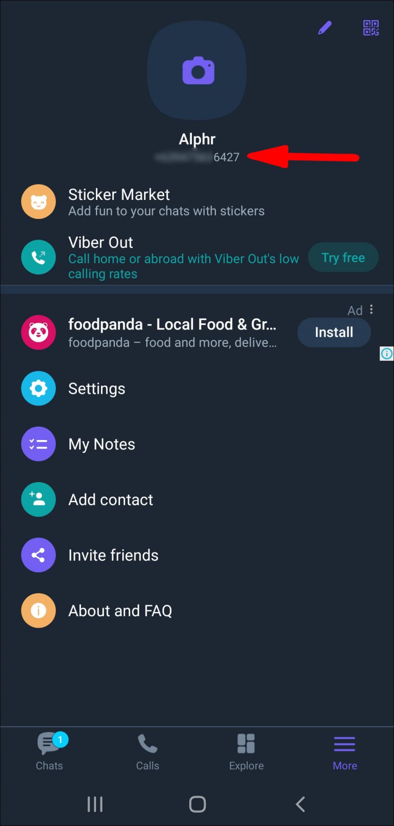 How to View Phone Number in Viber