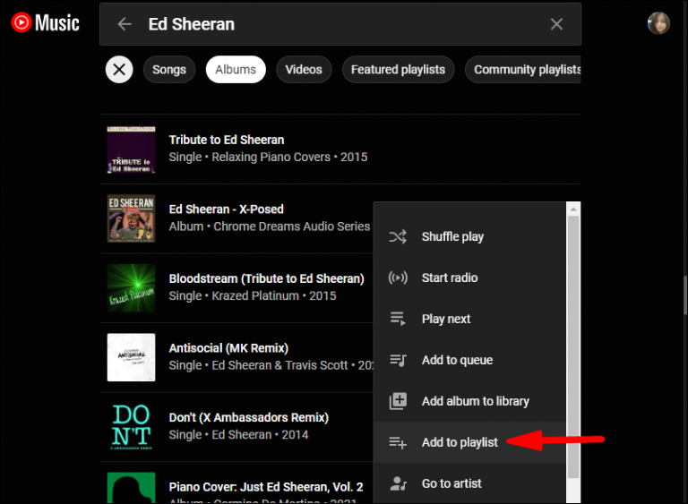 How to Add Multiple Songs to a YouTube Music Playlist