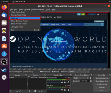 How to Record a Part of the Screen in OBS