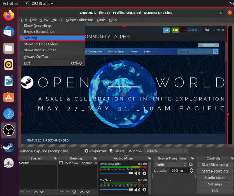 How to Record a Part of the Screen in OBS