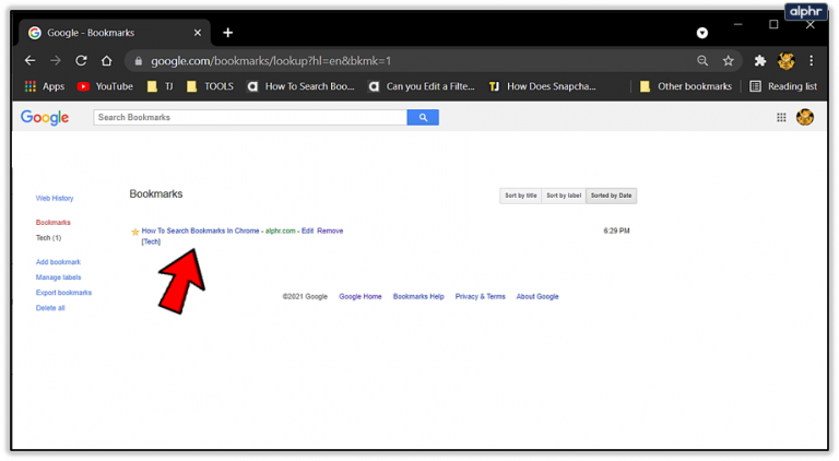 How To Search Bookmarks in Chrome