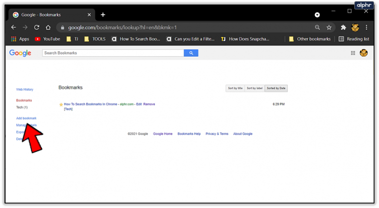 How To Search Bookmarks in Chrome
