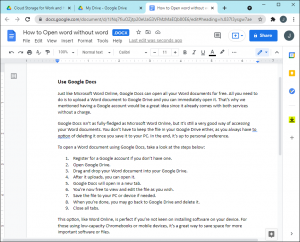 How to Open Word Documents Without Word
