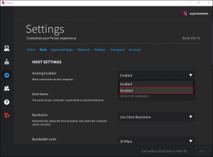 How to Stop Hosting in Parsec