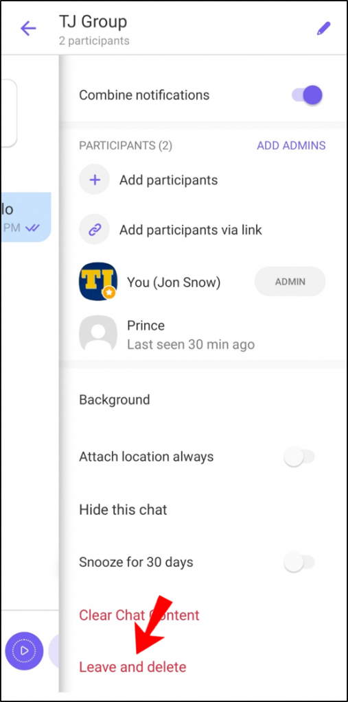 How To Delete a Group on Viber