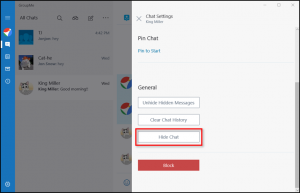 How to Delete Chats in GroupMe