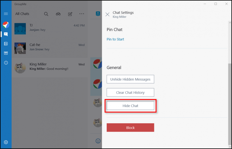 How to Delete Chats in GroupMe