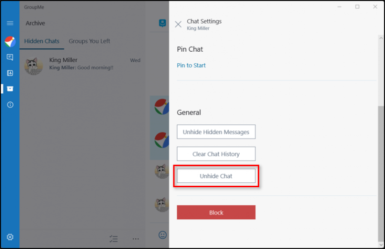 How to Delete Chats in GroupMe