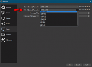 How to Change the Resolution in OBS
